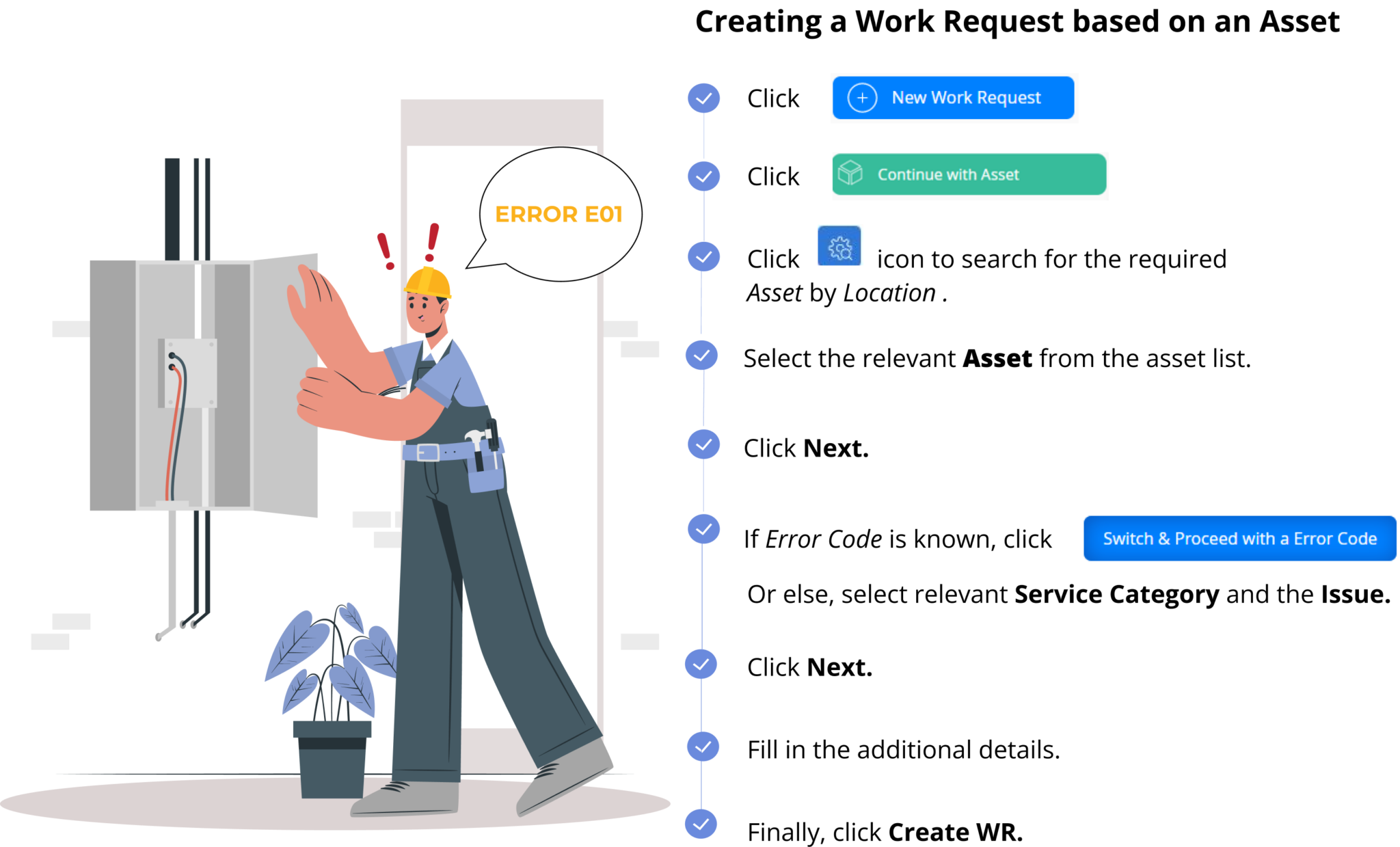 How to Create a Work Request Based on an Asset - iviva